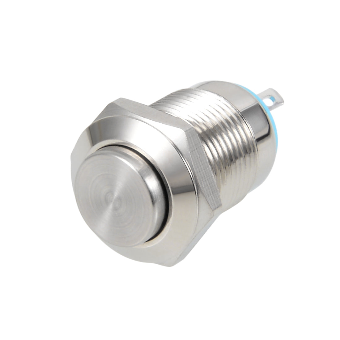 Uxcell Momentary Metal Push Button Switch 12mm Mounting Dia 2A SPST 1NO ...