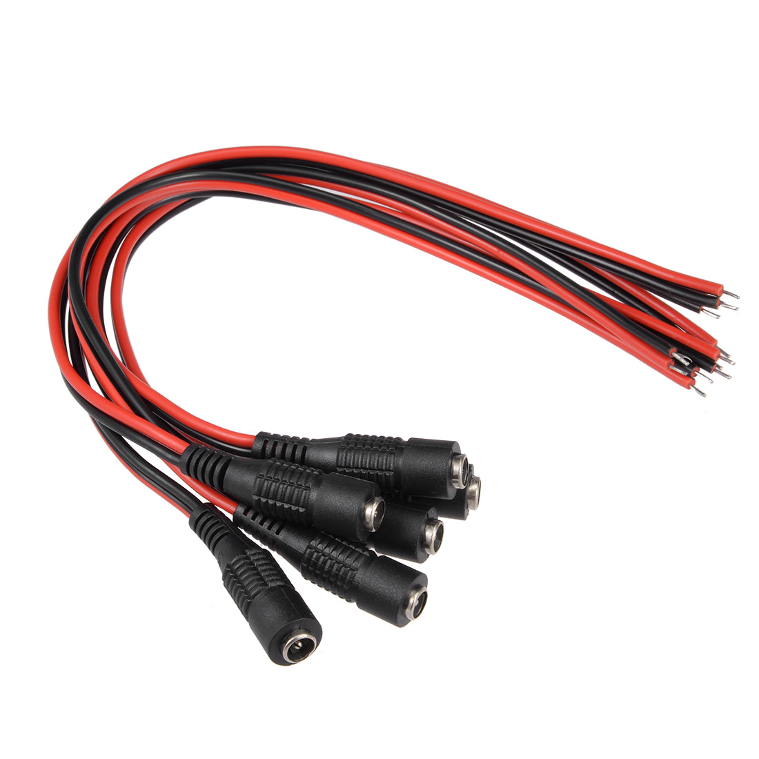Uxcell 6pcs 5.5mm x 2.1mm Female DC Wire Power Pigtails Adapter Jack ...
