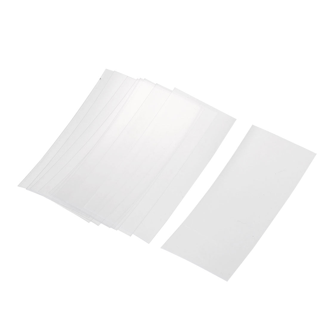 Uxcell PVC Heat Shrink Tubing 23mm Flat Width 50pcs for AA Shrink Film ...