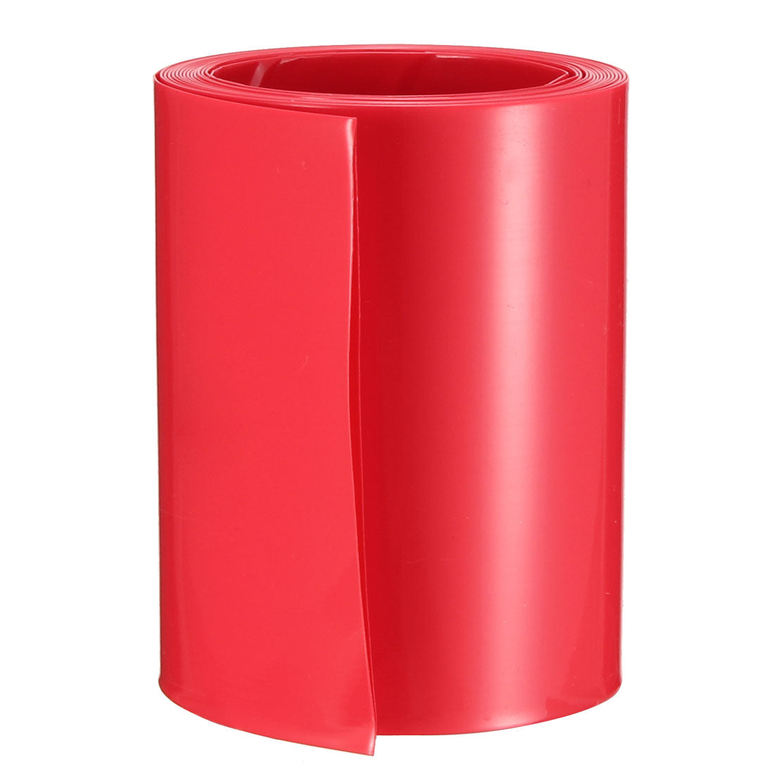 Uxcell PVC Heat Shrink Tubing Tube 70mm Flat Width for 18650 2M Red ...