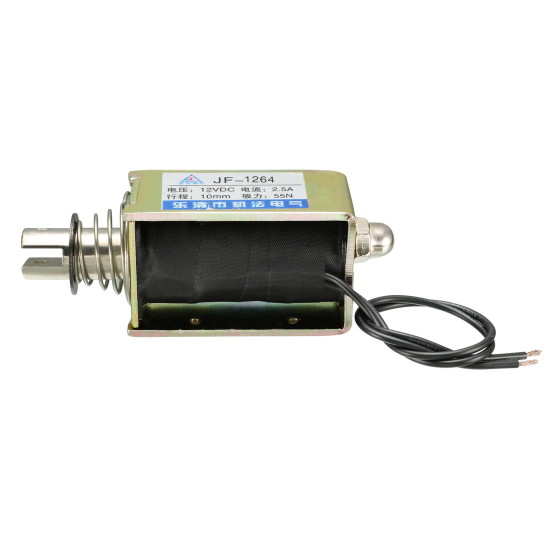 Uxcell JF-1264 DC 12V 2.5A 55N 10mm Pull Push Type Open Frame Linear ...