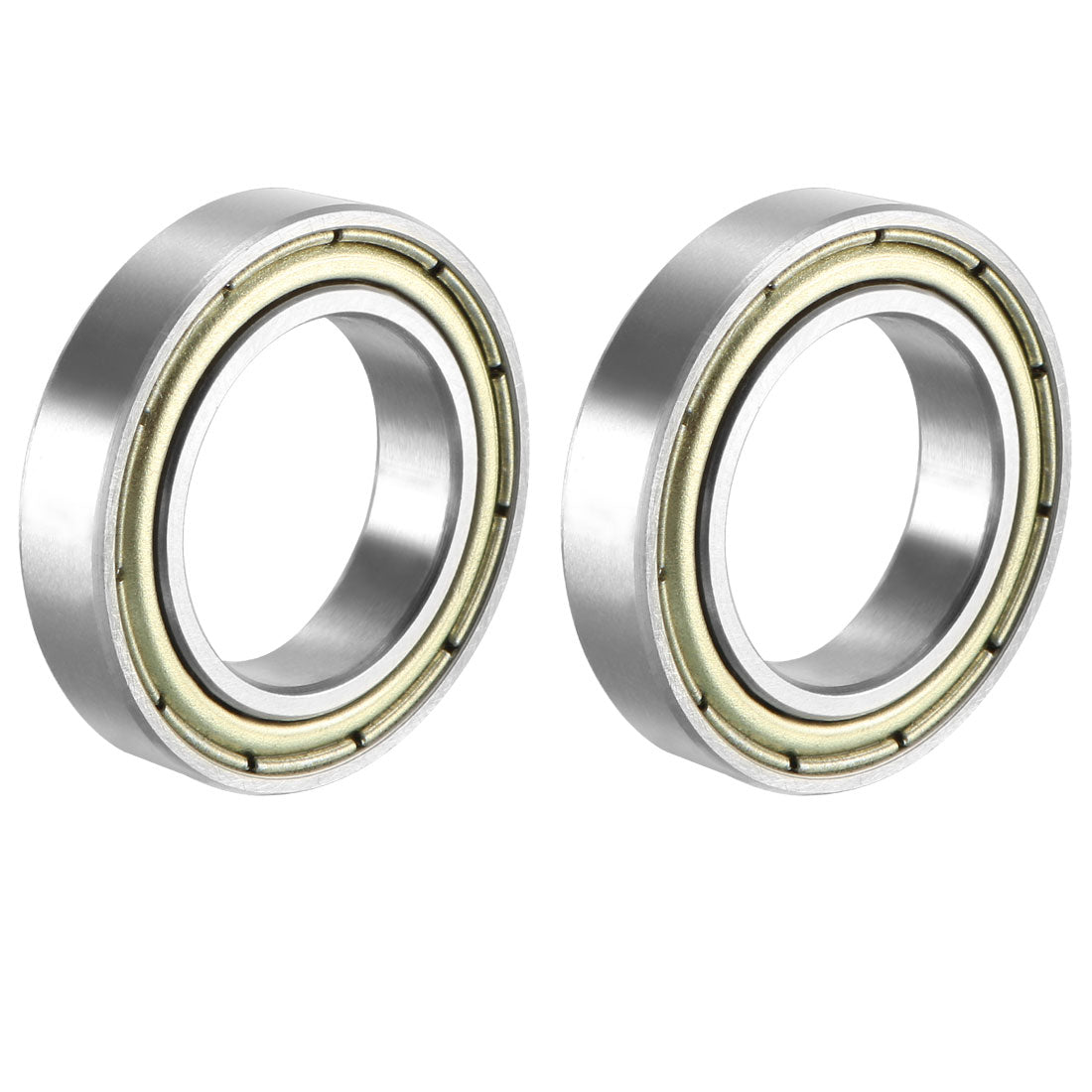 Uxcell 6802ZZ Deep Groove Ball Bearing Double Shield 6802-2Z 1080802 ...