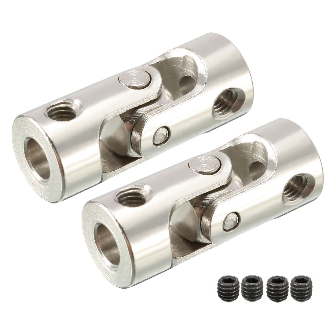 Uxcell 2pcs 3.175mm to 4mm Inner Dia Rotatable Universal Steering Shaft ...
