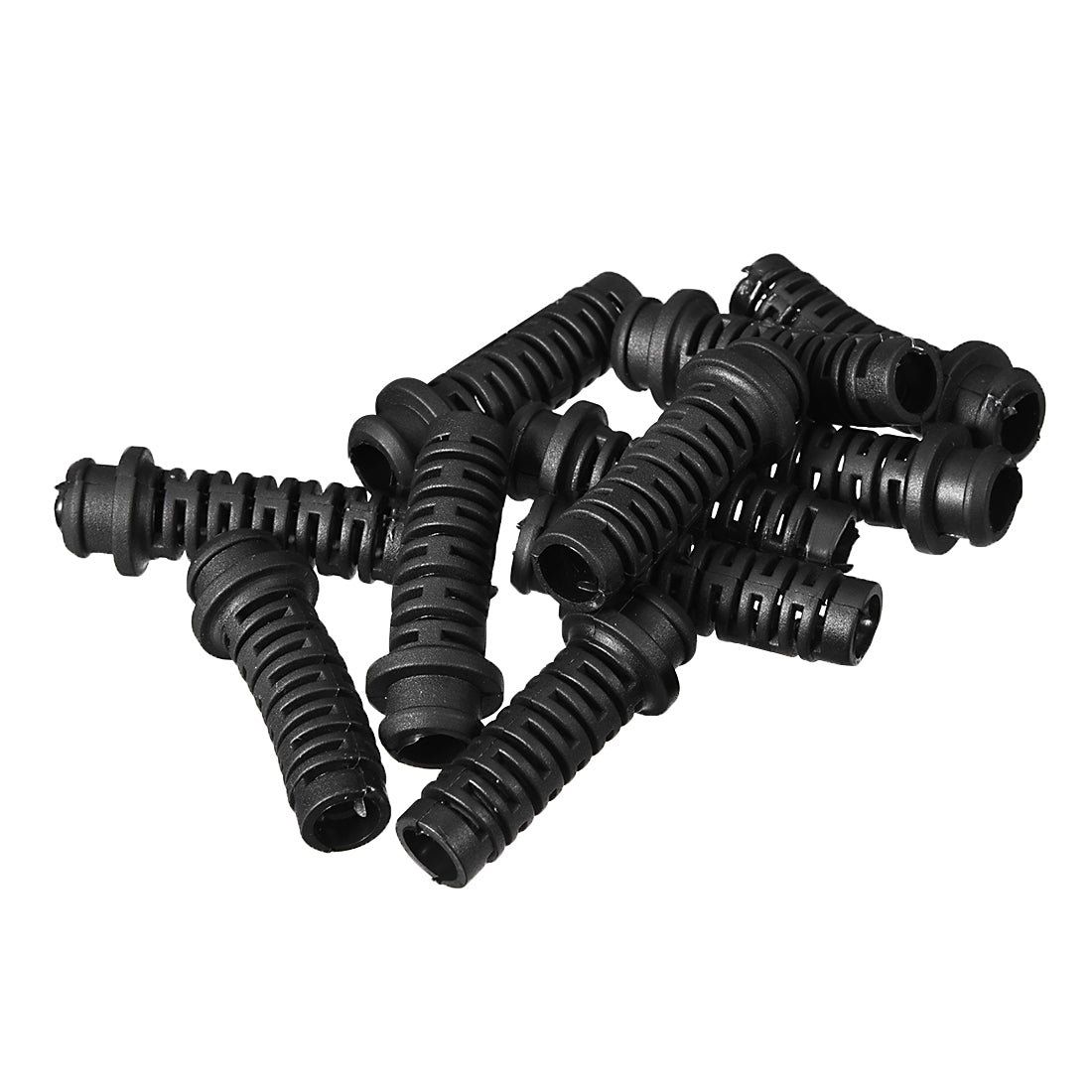 Uxcell 10pcs 6mm Inner Dia PVC Strain Relief Cord Boot Protector Power ...