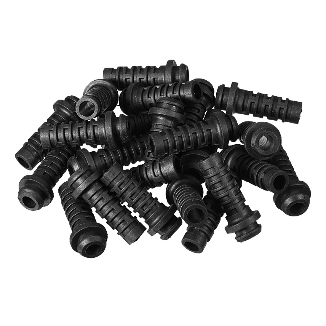 Uxcell 20pcs 5mm Inner Dia PVC Strain Relief Cord Boot Protector Power ...