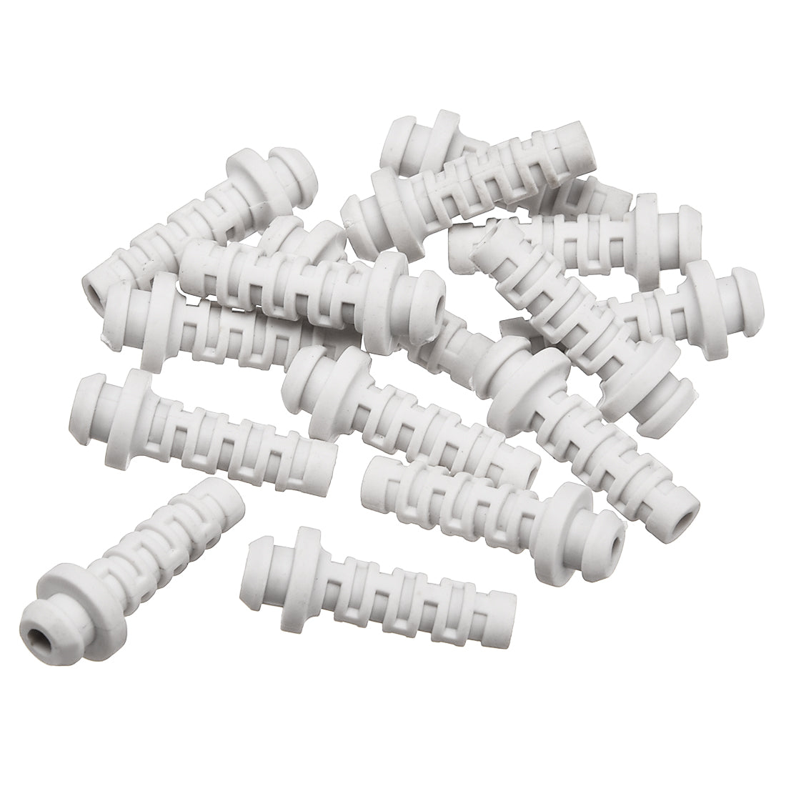 Uxcell 15pcs 3mm Inner Dia PVC Strain Relief Cord Boot Protector Power ...