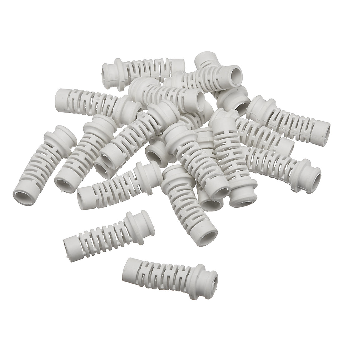 Uxcell 20pcs 6.5mm Inner Dia PVC Strain Relief Cord Boot Protector ...