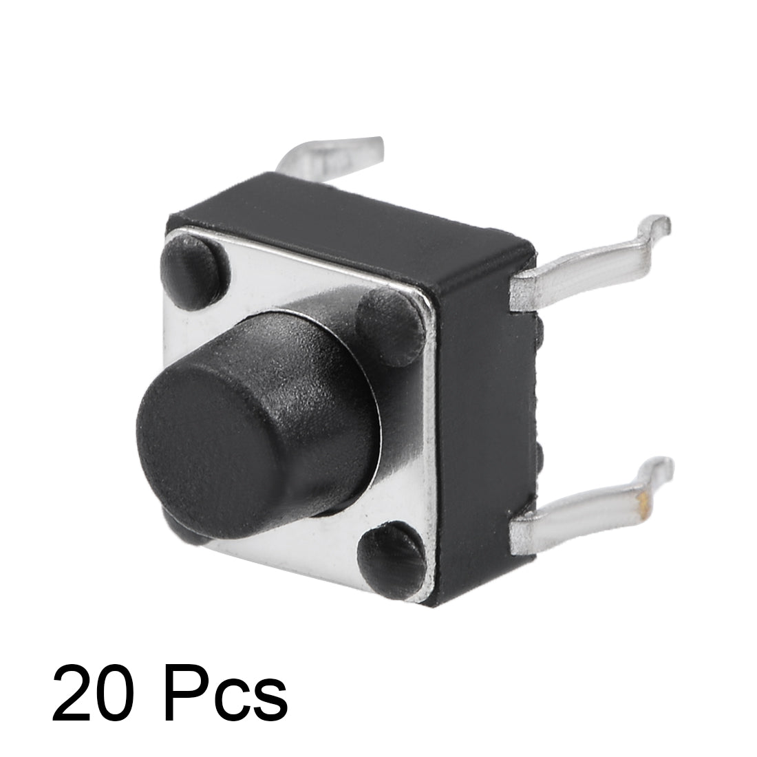 Uxcell 6x6x6mm Panel Mini/Micro/Small PCB Moment Tact Push Button ...