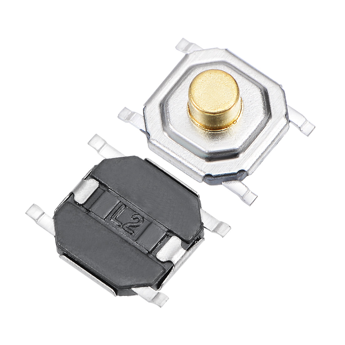 Uxcell 55PCS 5x5x2.5mm Momentary Panel PCB Surface Mounted Devices SMT ...