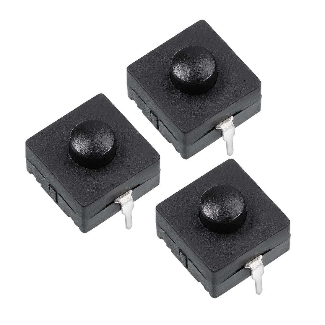 3 Pcs 12x12x9mm 2 Poles PCB Latching Tactile Tact Push Button Switch ...