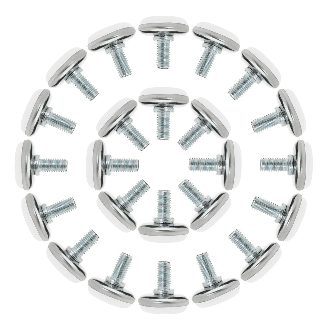 Uxcell M8 x 25 x 30mm Furniture Glide Leveling Feet Adjustable Leveler ...