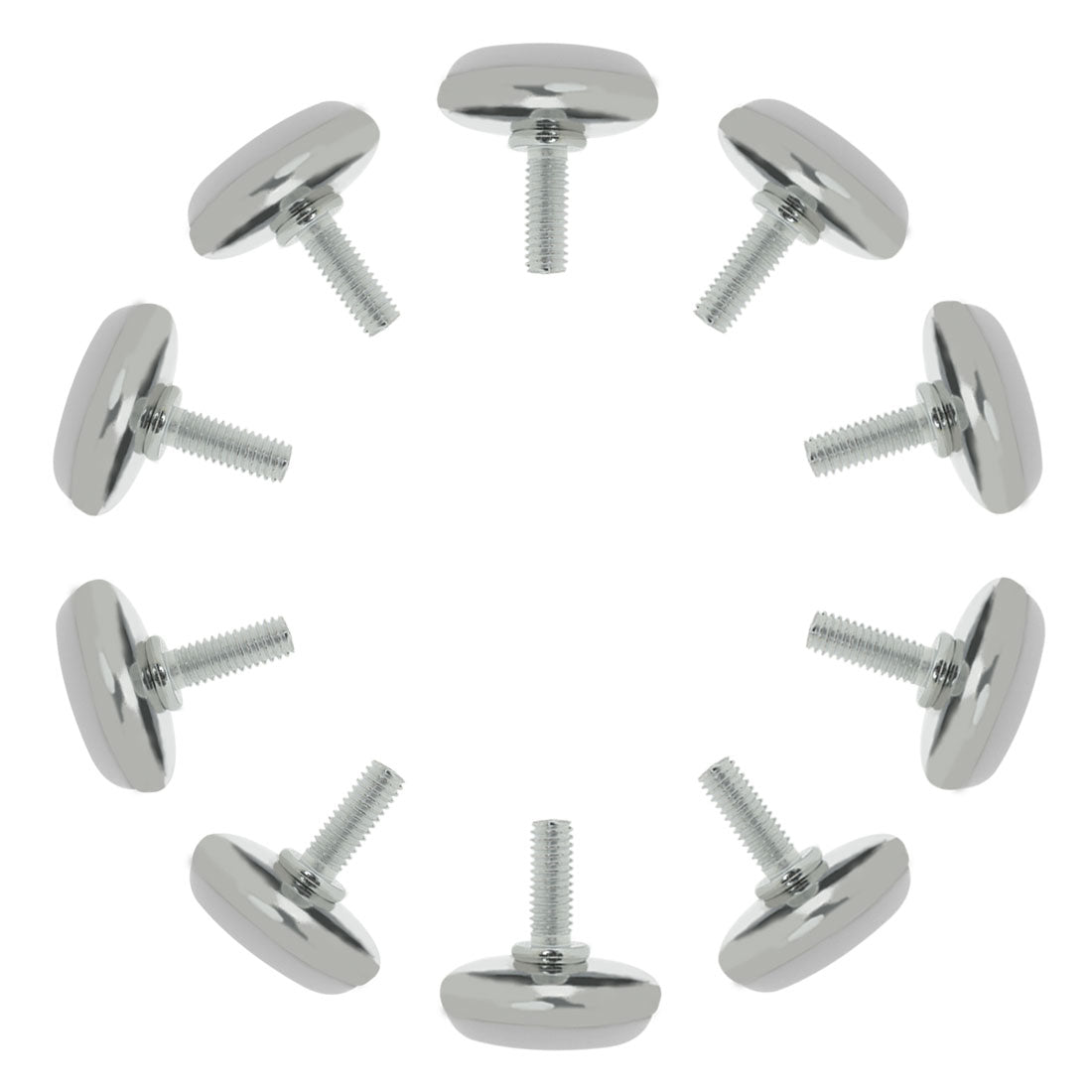 Uxcell M6 x 15 x 30mm Furniture Glide Leveling Feet Adjustable Leveler ...