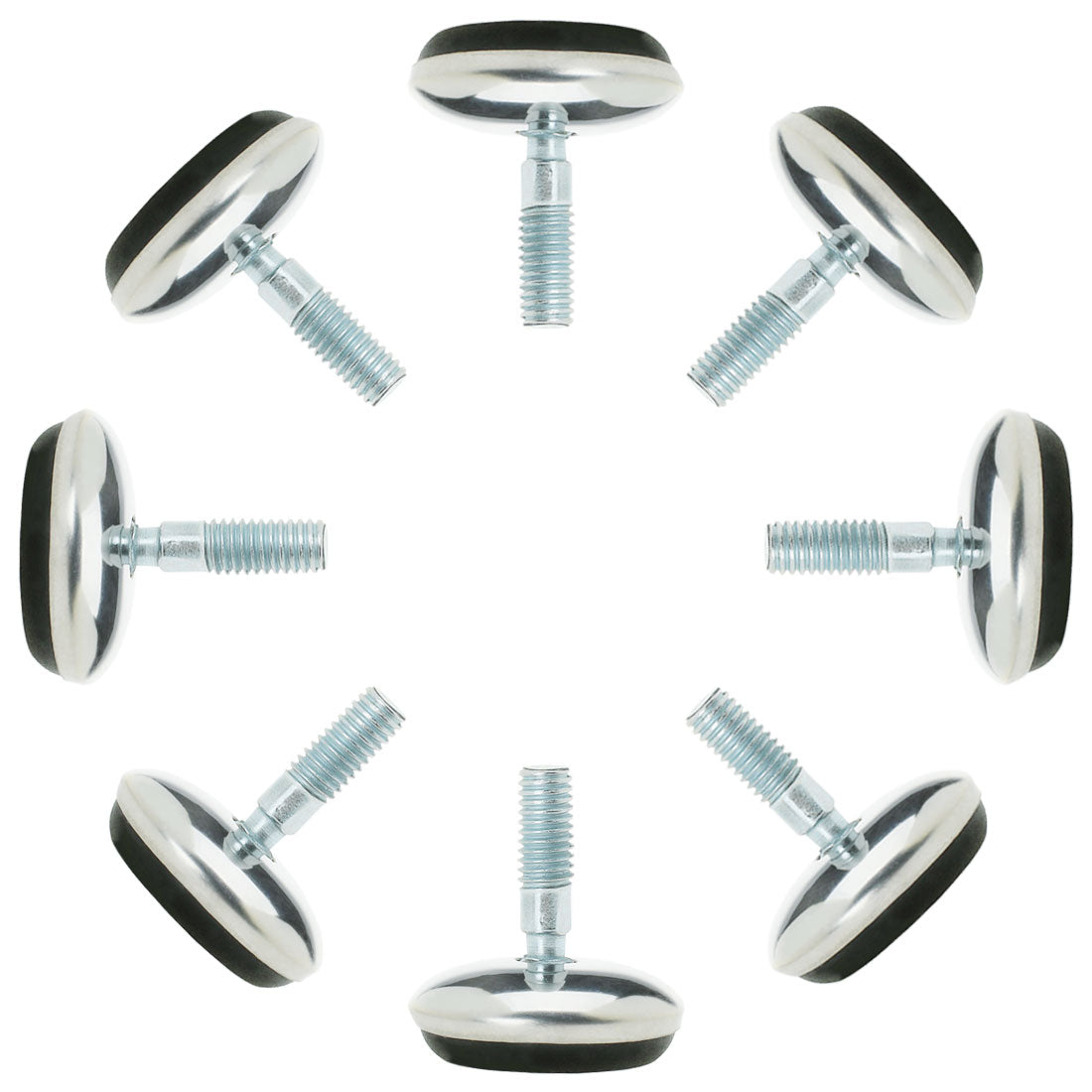 Uxcell M6 x 13 x 30mm Screw on Furniture Glide Leveling Feet Floor ...
