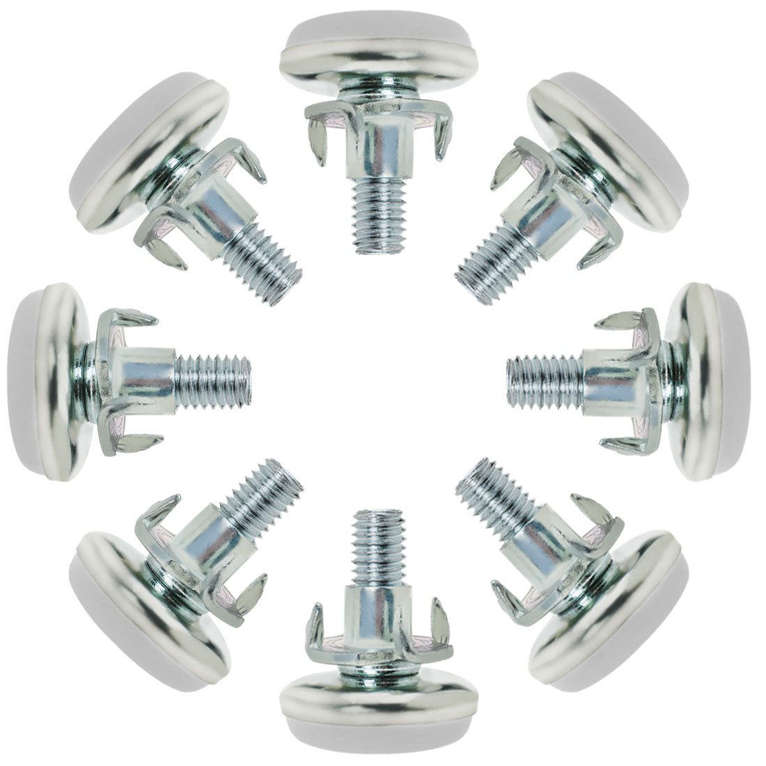 Uxcell M8 x 25 x 30mm Leveling Feet Adjustable Leveler with T-nuts for ...