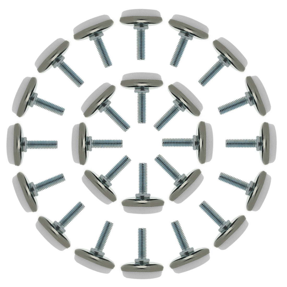 Uxcell M6 x 20 x 30 Screw on Furniture Glide Leveling Feet Protector ...