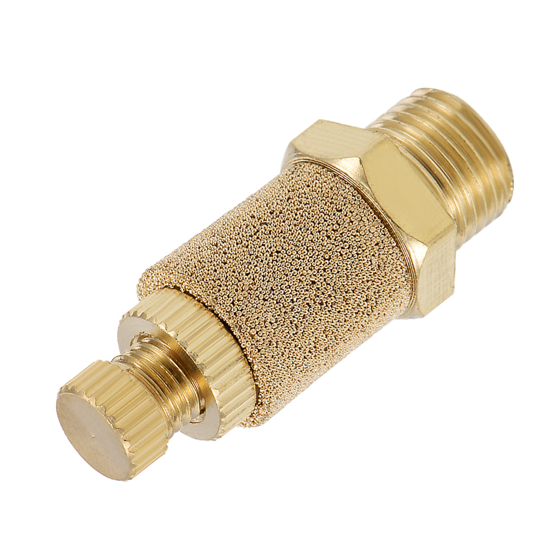 Uxcell Top Adjustable Pneumatic Air Exhaust Silencer Muffler Copper 1/8 ...