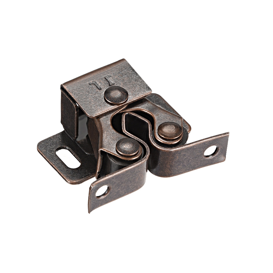 Uxcell Cabinet Door Double Roller Catch Ball Latch with Prong Coppper ...