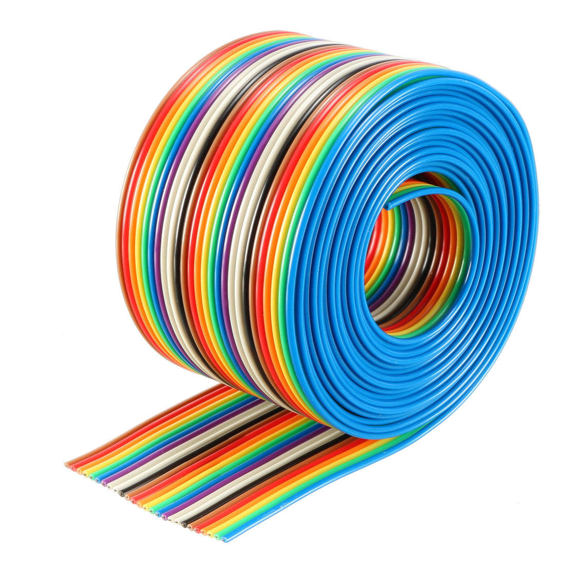 Uxcell Flat Ribbon Cable 26P Rainbow IDC Wire 1.27mm Pitch 2 Meters ...
