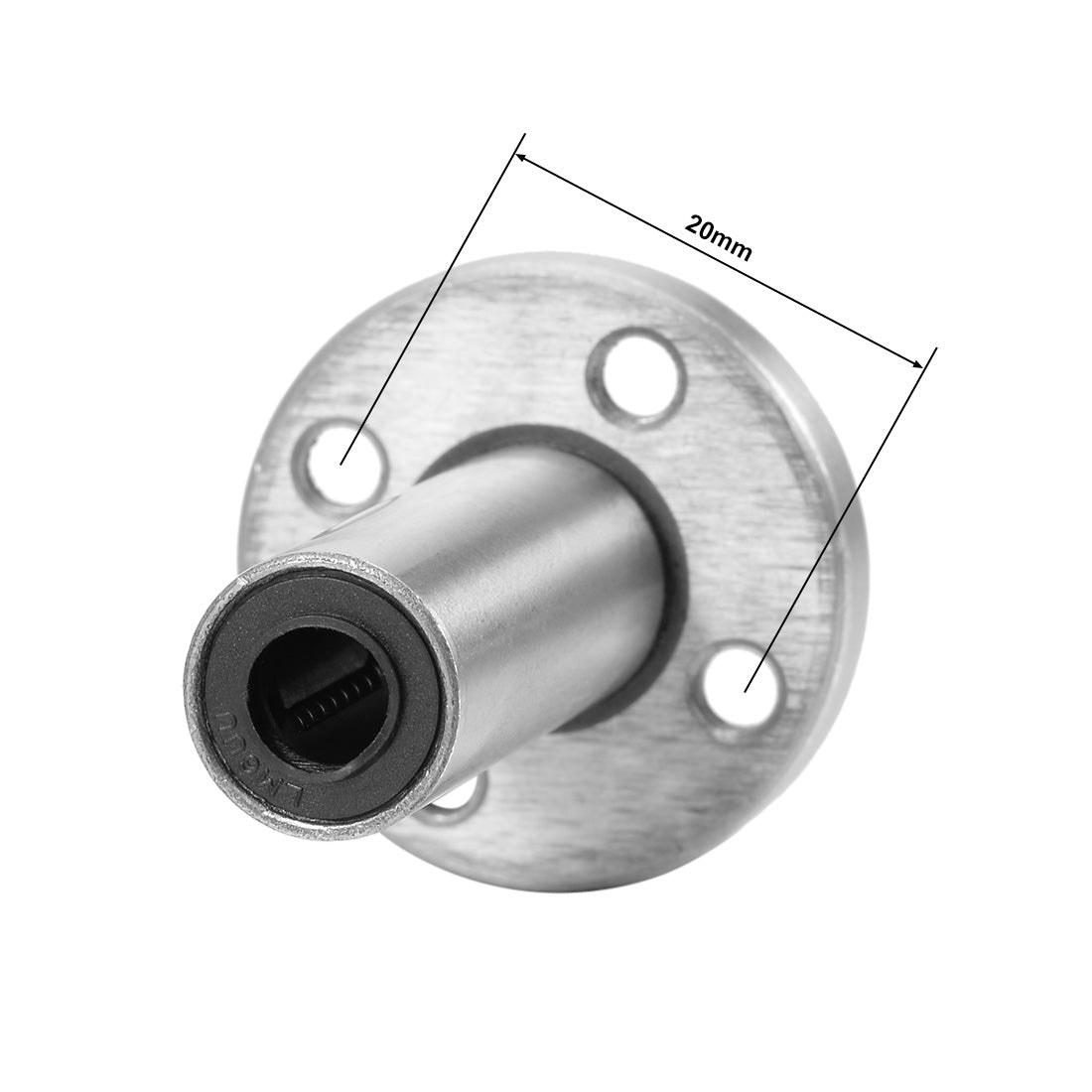 Uxcell Linear Motion Ball Bearings Extra Long Round Flanged | Harfington