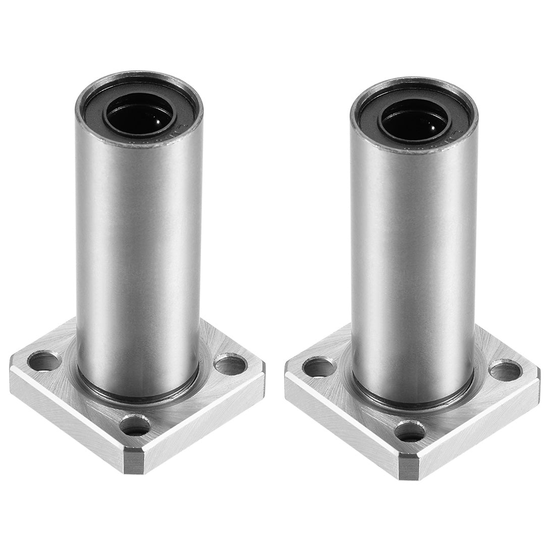 Uxcell LMK10UU Extra Long Square Flange Linear Ball Bearings, 10mm Bore ...