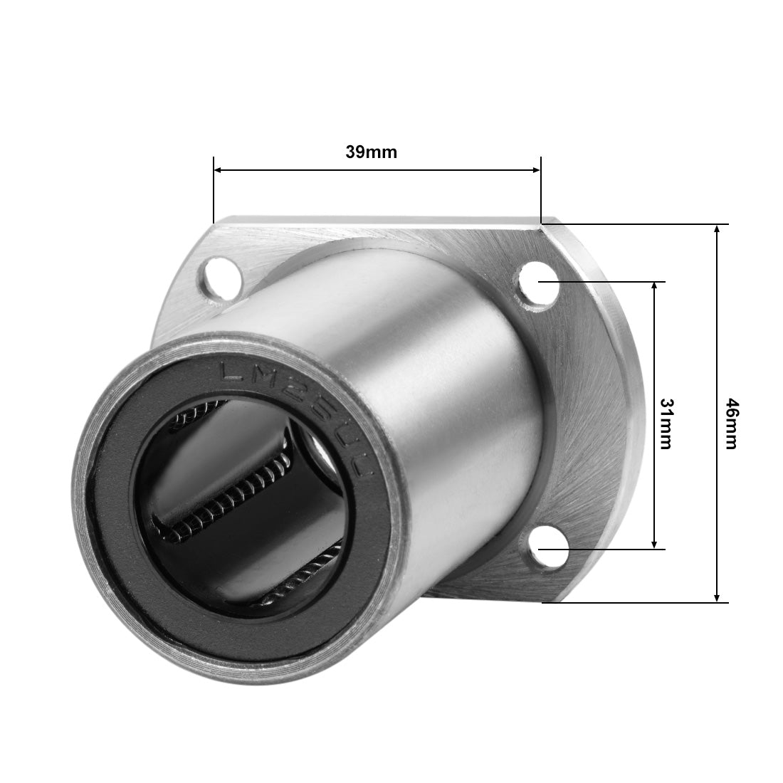 Uxcell Linear Motion Ball Bearings Oval Flanged | Harfington