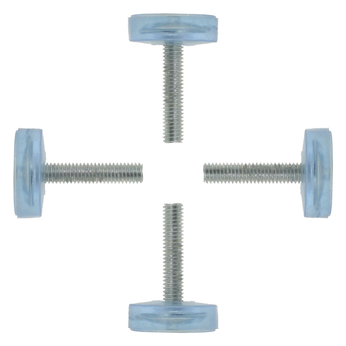 Uxcell M6 x 28 x 24mm Screw on Furniture Glide Leveling Feet Adjustable ...