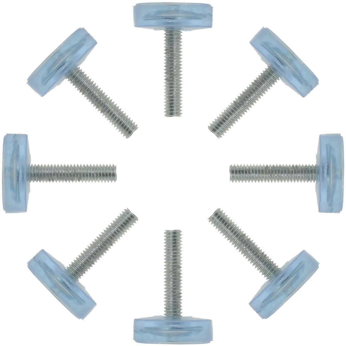 Uxcell M6 x 28 x 24mm Screw on Furniture Glide Leveling Feet Adjustable ...