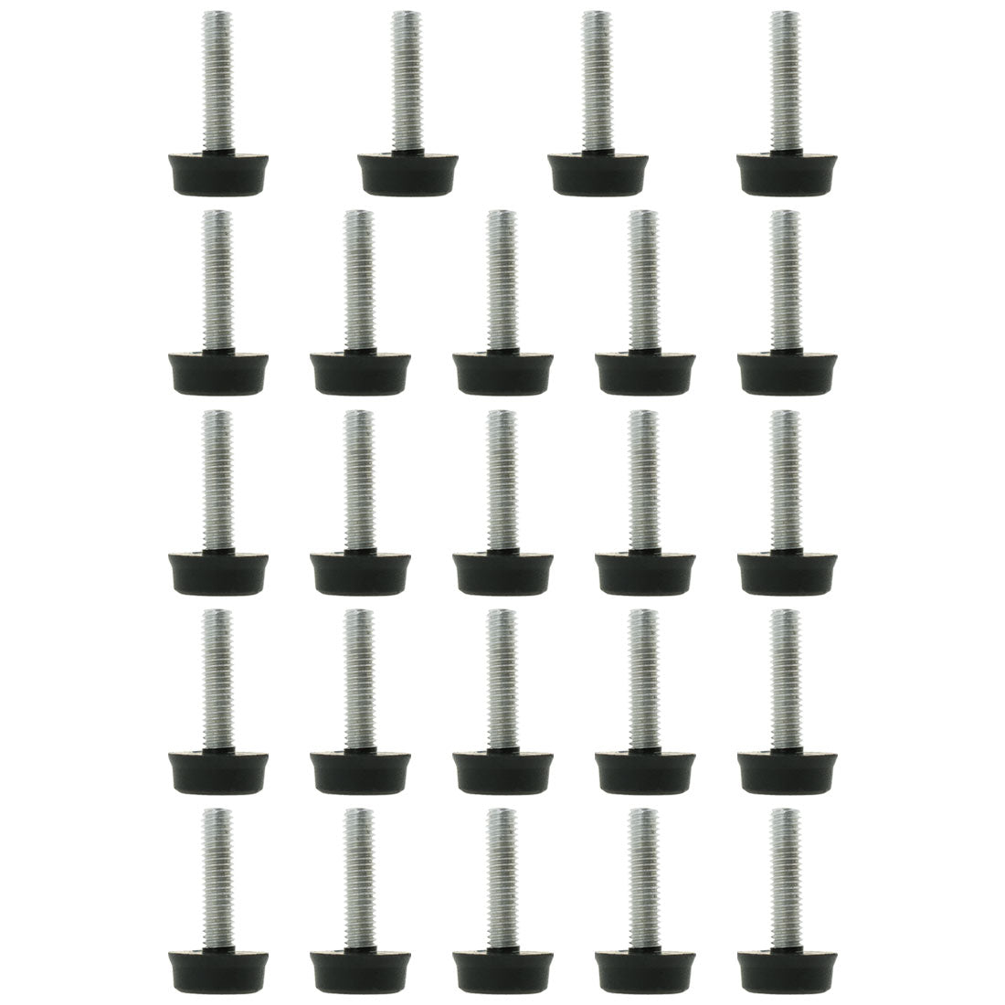 Uxcell M6 x 24 x 18mm Furniture Glide Leveling Feet Adjustable Leveler ...