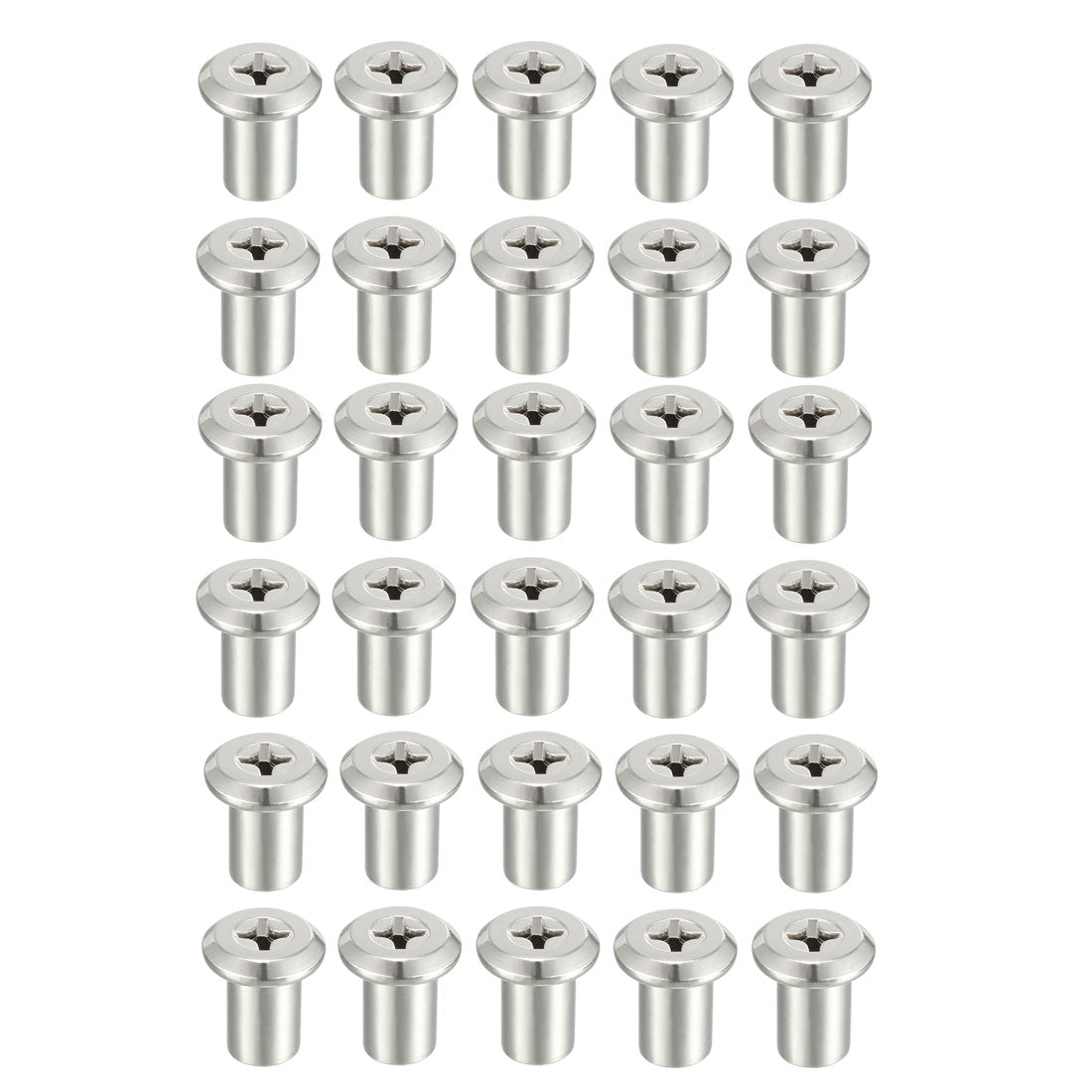 Uxcell M6x12mm Phillips Head Insert Nut Screw Post Sleeve Nut for ...