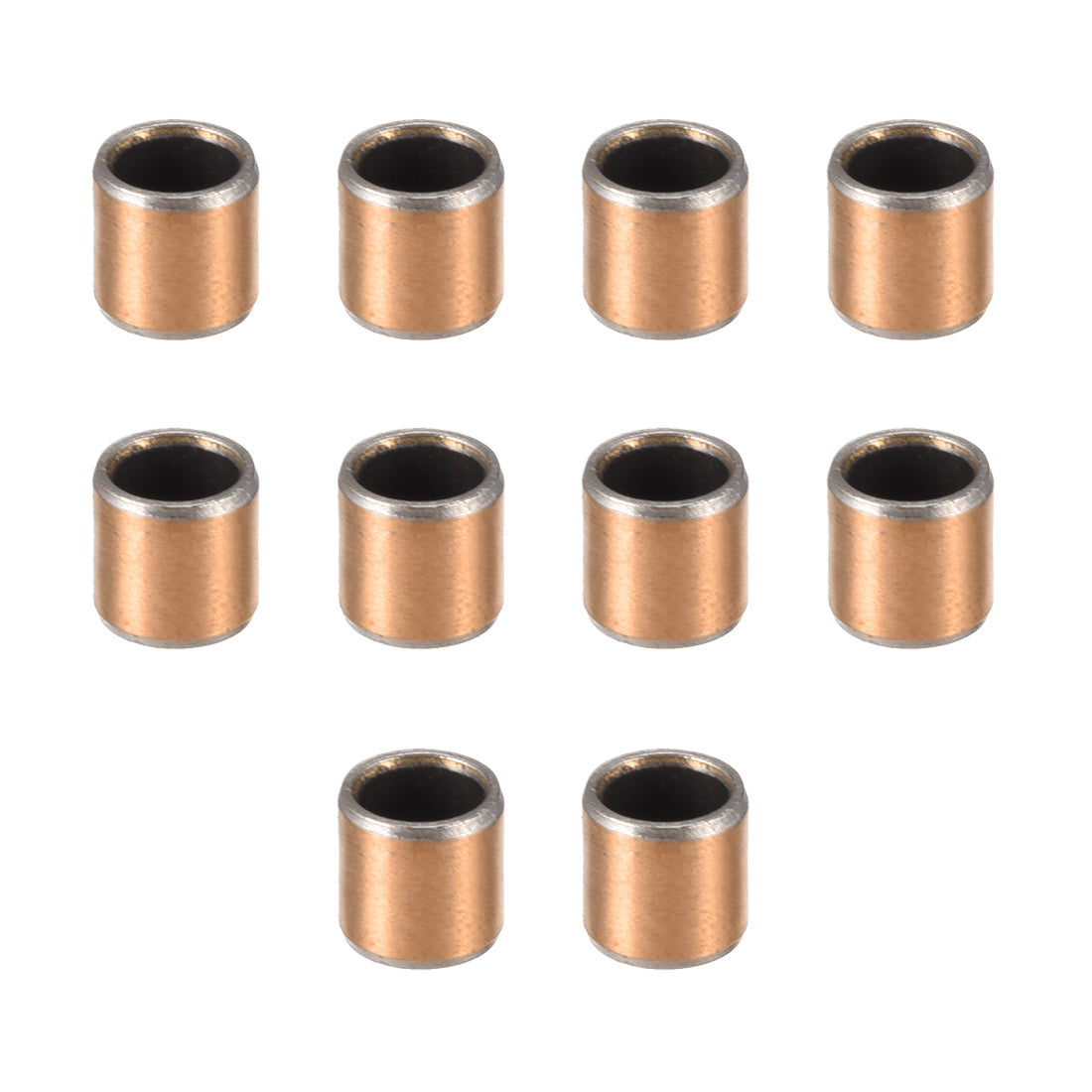 Uxcell Sleeve (Plain) Bearings 6mm Bore x 8mm OD x 8mm Wrapped Oilless ...