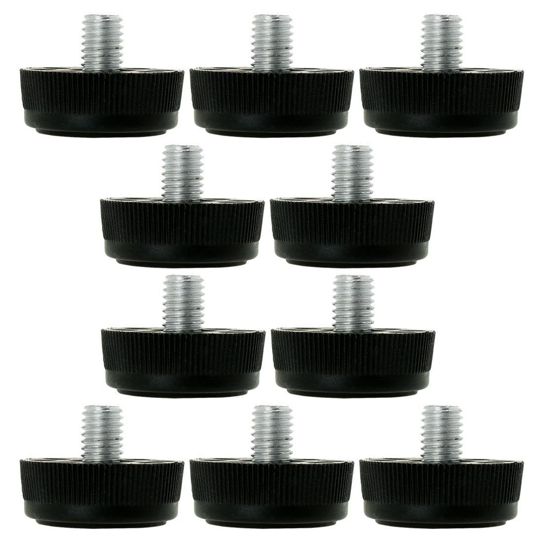 Uxcell M8 x 10 x 30mm Leveling Feet Adjustable Leveler Threaded Floor ...