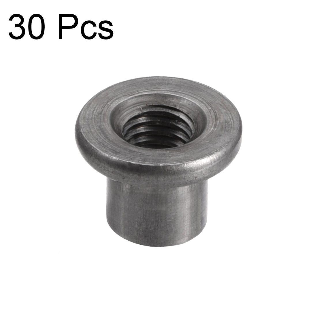 Uxcell Brad Hole Tee Nut, Carbon Steel Round Base Screw-In T-Nut ...