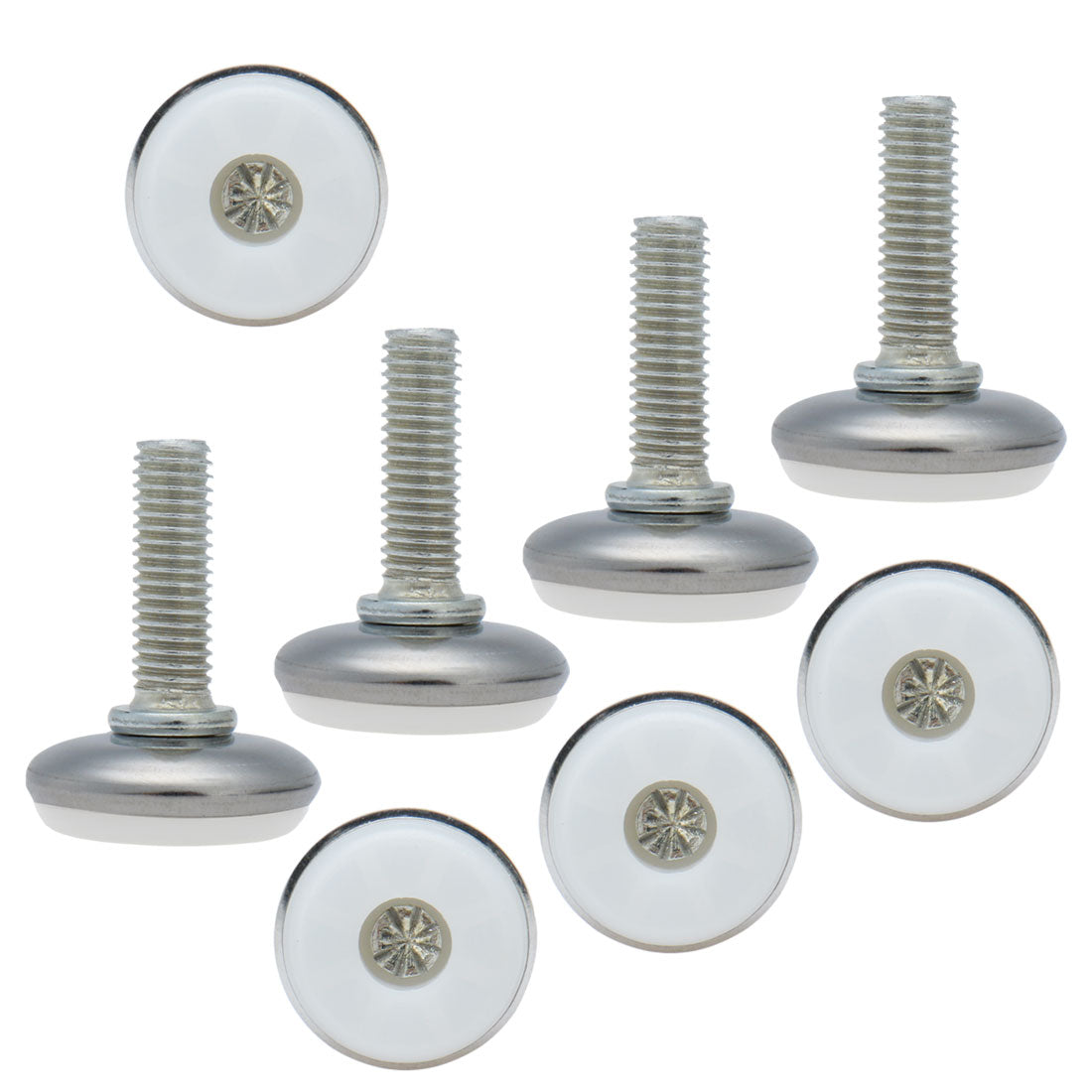 Uxcell M8 x 25 x 28mm Screw on Furniture Glide Leveling Feet Adjustable ...