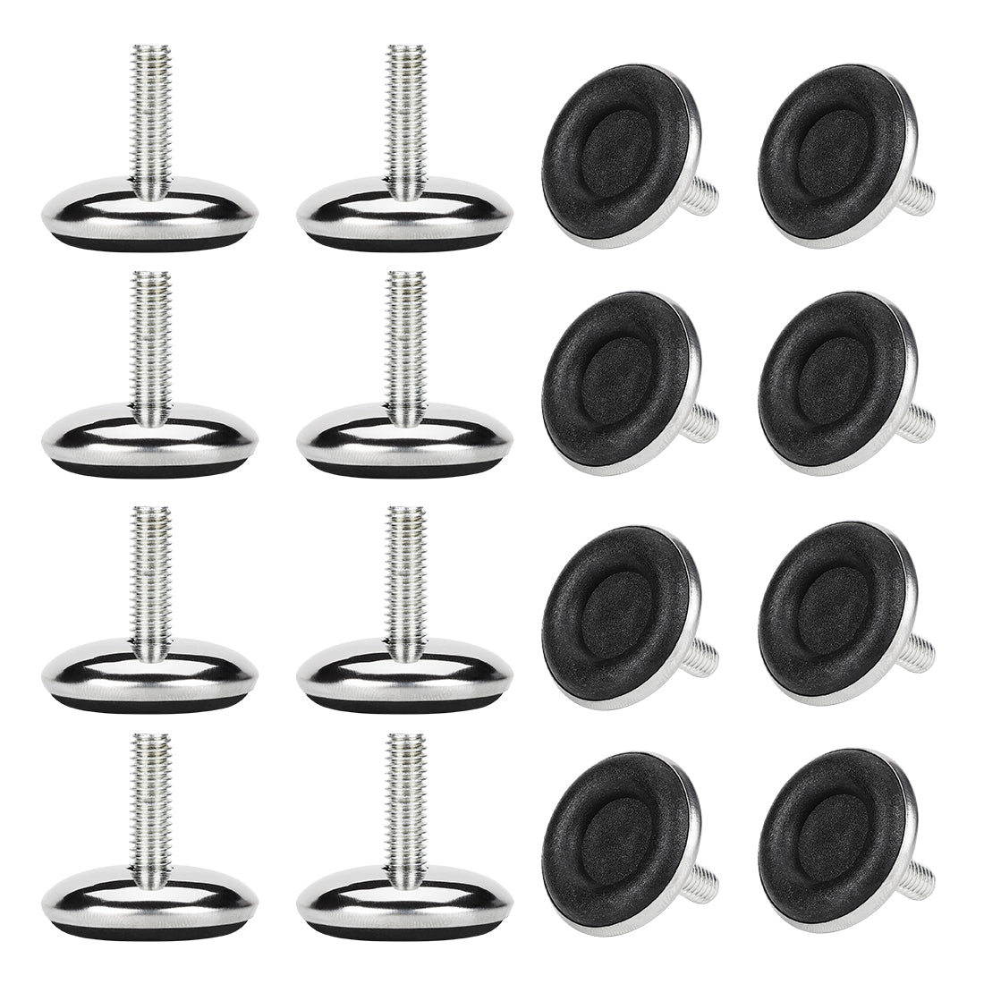 Uxcell M6 x 14 x 28mm Leveling Feet Adjustable Leveler Floor Protector ...