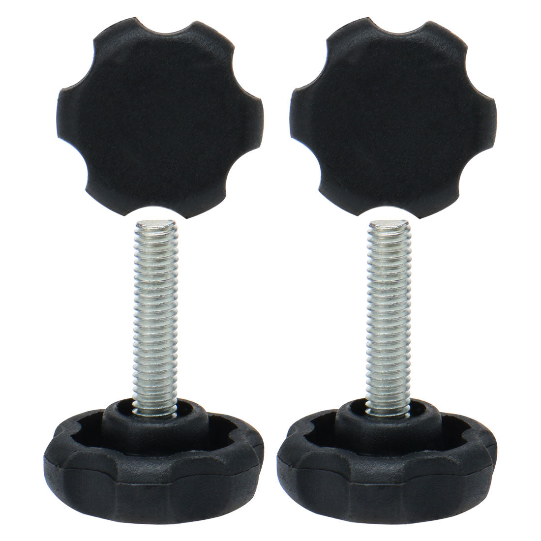 Uxcell M6 x 25 x 30mm Hand Screw Leveling Feet Adjustable Leveler Floor ...