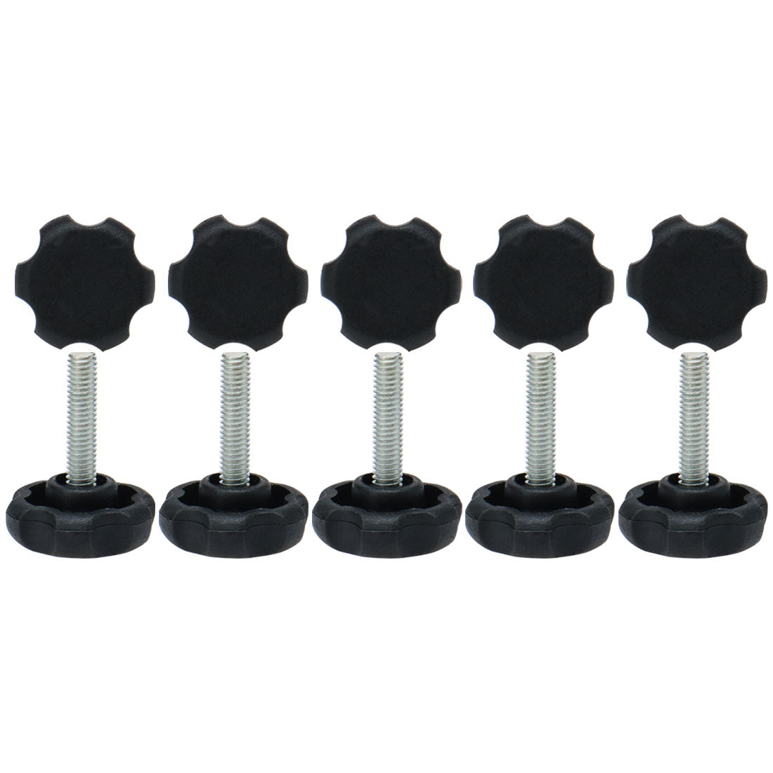 Uxcell M6 x 25 x 30mm Hand Screw Leveling Feet Adjustable Leveler Floor ...