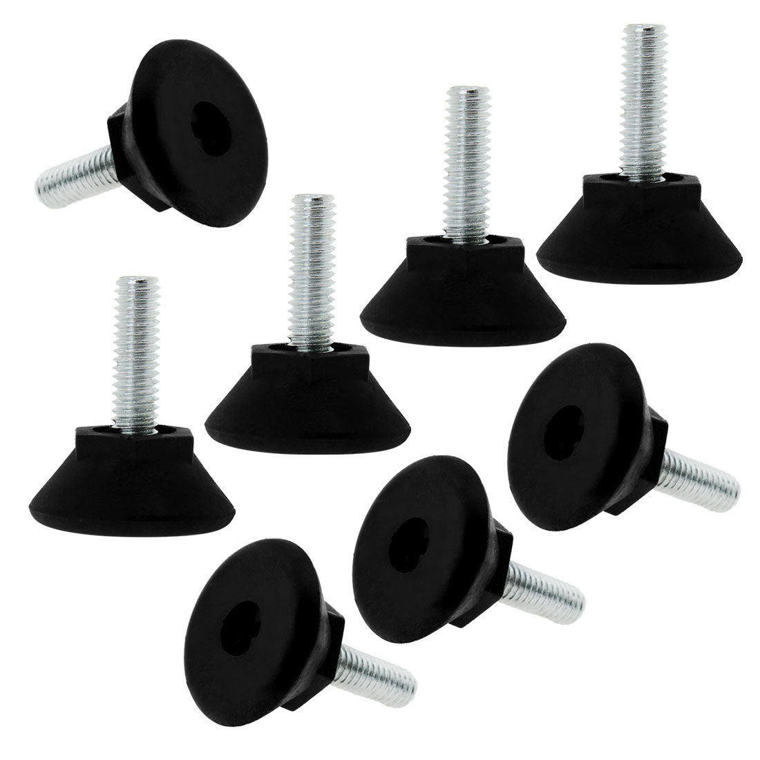 Uxcell M6 x 17 x 24mm Screw on Leveling Feet Adjustable Leveler Floor ...