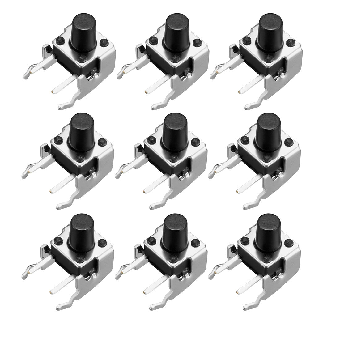 Uxcell 15Pcs Momentary PCB Side Mounting Fixed Bracket Pushbutton Push ...