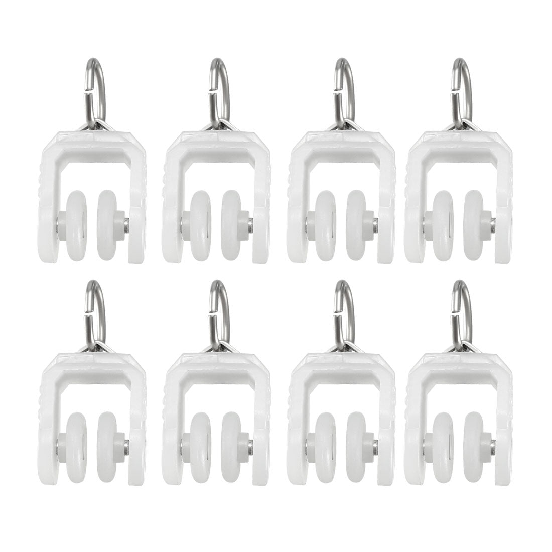 Uxcell Curtain Track Stainless Steel Frame Twin Wheeled Carriers ...