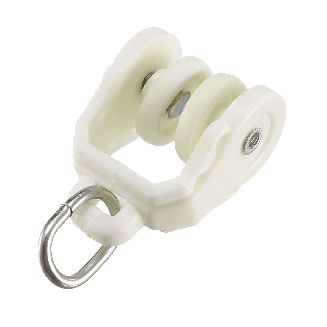 Uxcell Curtain Track Plastic Twin Wheeled Carriers Drapery Rail Sliding ...