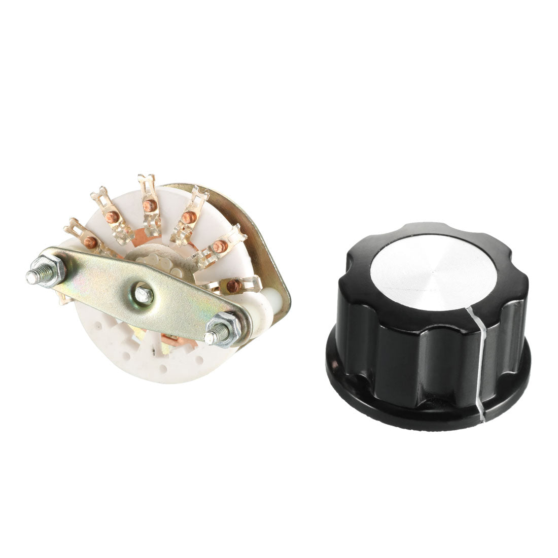 Uxcell 1P6T 1 Pole 6 Throw 1Deck Band Selector Rotary Switch with ...