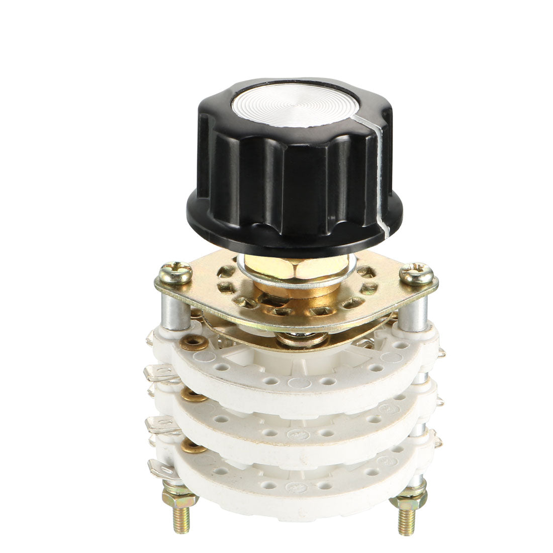 Uxcell 3P6T 3 Pole 6 Position 3 Deck Band Channel Rotary Switch ...