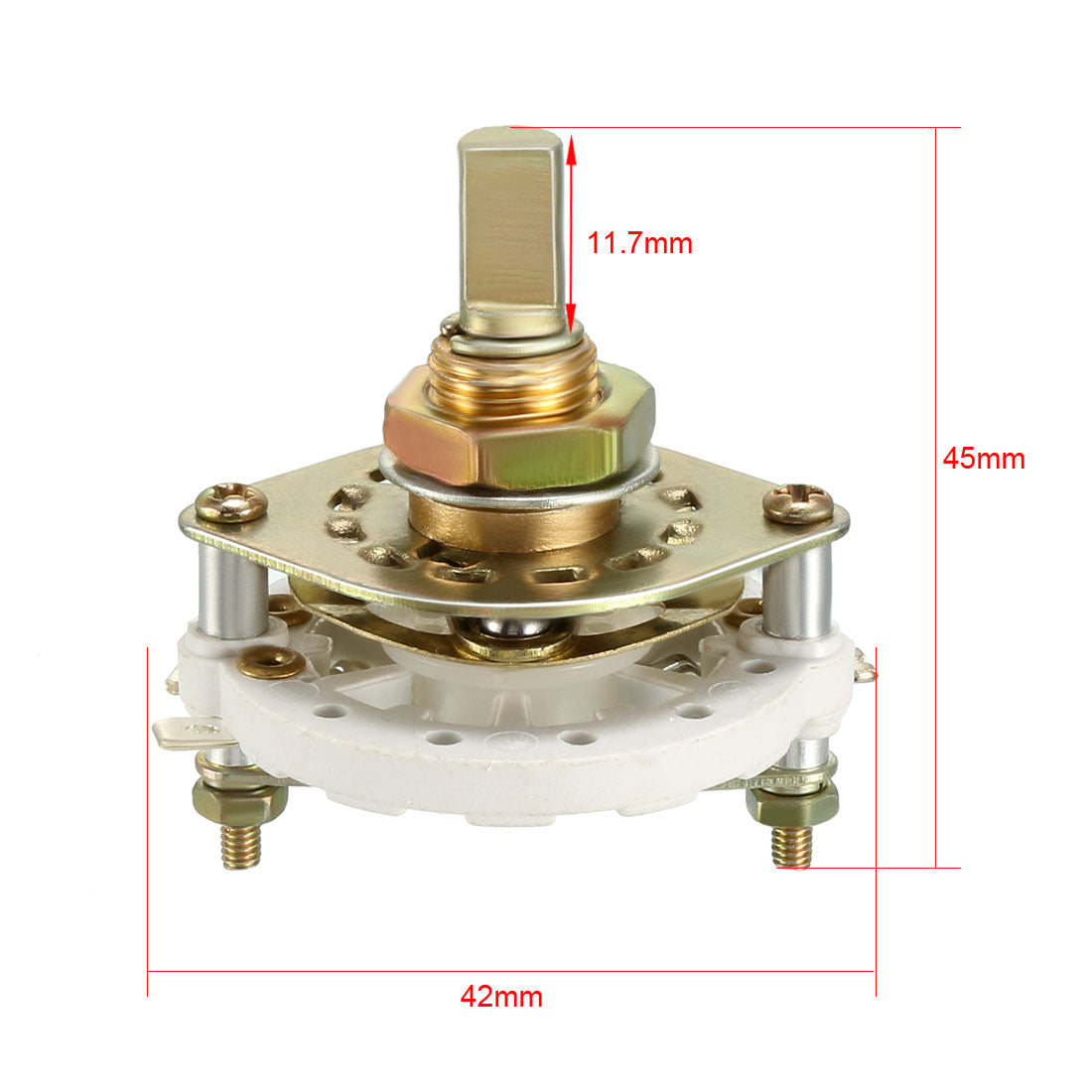 Uxcell 1P6T 1 Pole 6 Position 1 Deck Band Channel Rotary Switch ...