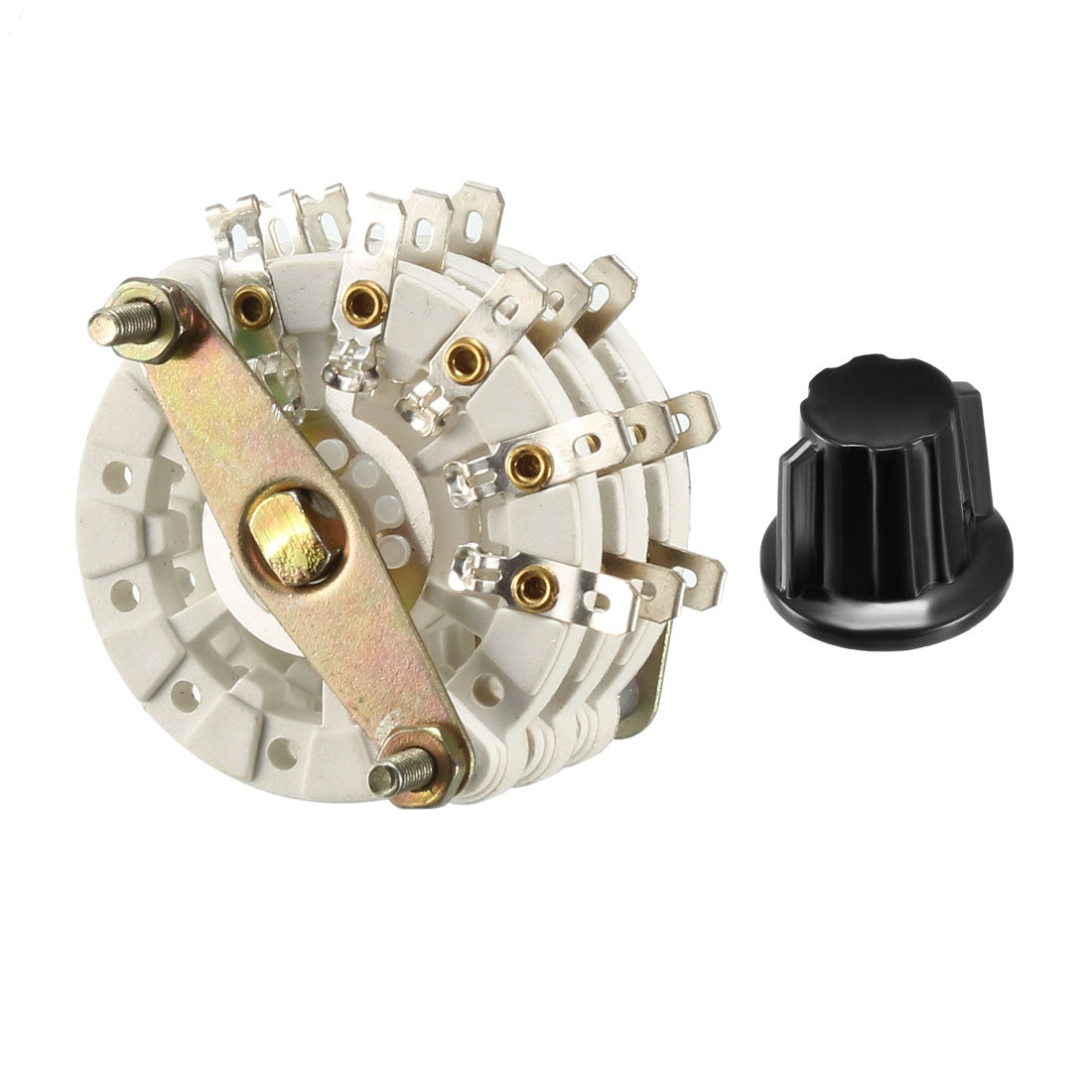 Uxcell 3P4T 3 Pole 4 Position 3 Deck Band Channel Rotary Switch ...