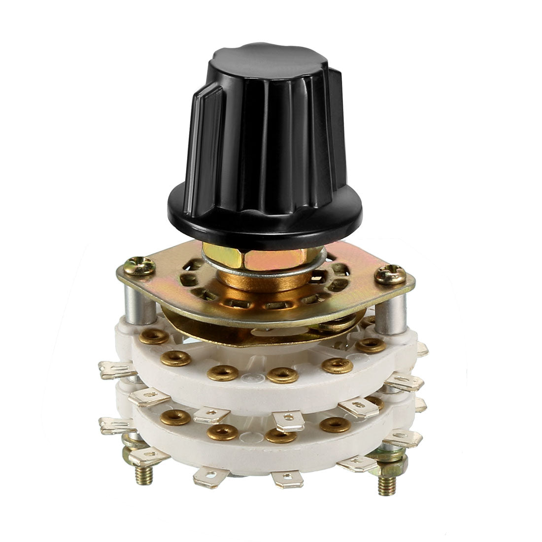 Uxcell 2P9T 2 Pole 9 Position 2 Deck Band Channel Rotary Switch ...