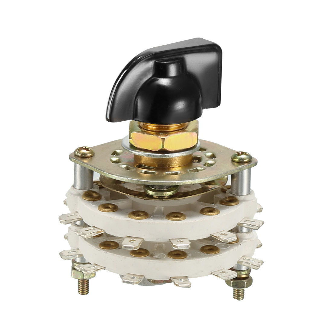 Uxcell 4P5T 4 Pole 5 Position 2 Deck Band Channel Rotary Switch ...