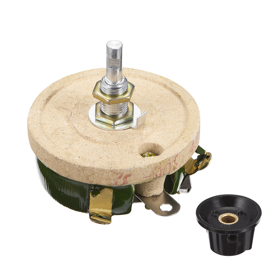 Uxcell 50W 300R Ohm Wirewound Ceramic Potentiometer Variable Rheostat ...