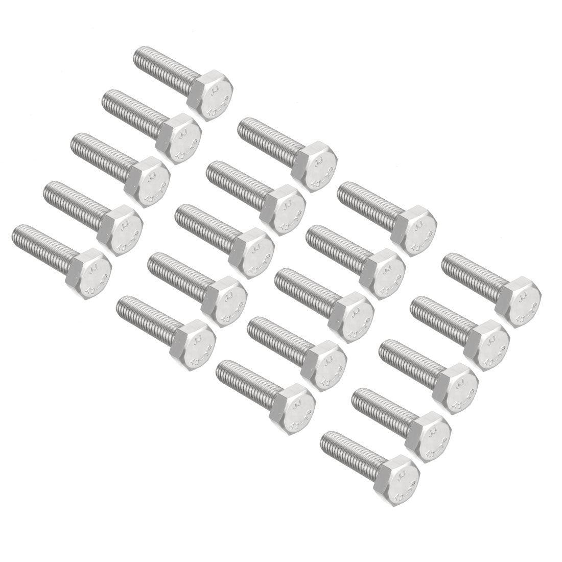 Uxcell M8x30mm Hex Bolts 304 Stainless Steel Hexagon Screw Bolt 20pcs ...