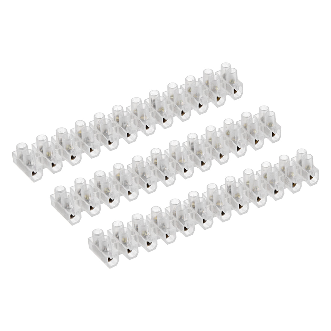 Uxcell Terminal Block , 6A 12 Position Dual Row Type U Wire Connector ...