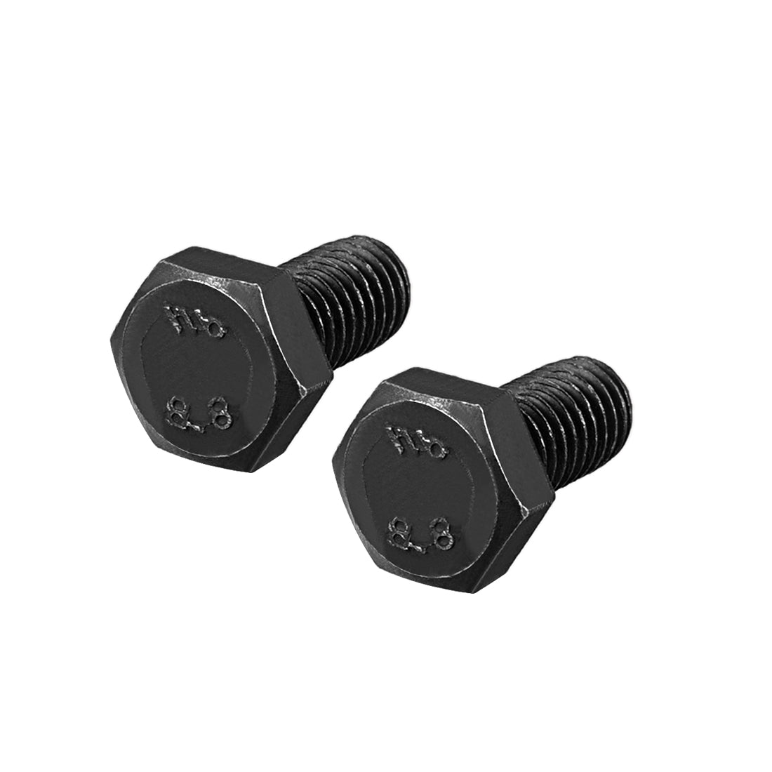 Uxcell M8x16mm Hex Head Left Hand Screw Bolts Fastener Carbon Steel ...